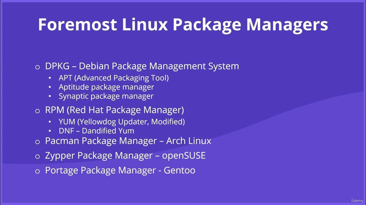 Foremost Linux Package Managers - YouTube