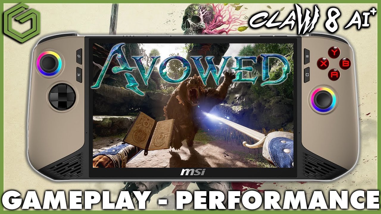 MSI Claw 8 AI+ | Avowed | Ray Tracing Performance Tested!! - YouTube