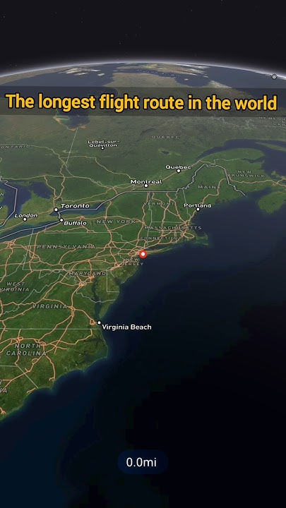The Longest flight route in the world #flighttravel #airplane #aviation #internationalflight ...