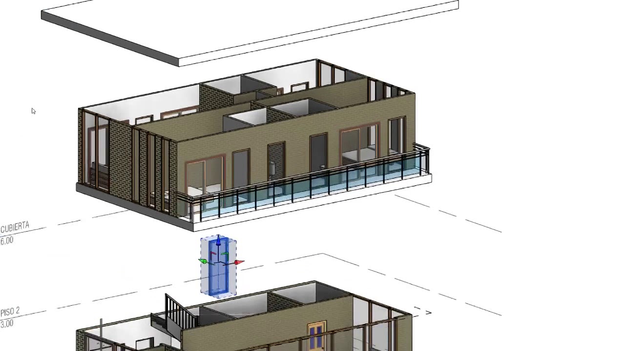 como hacer una axonometría explotada - YouTube