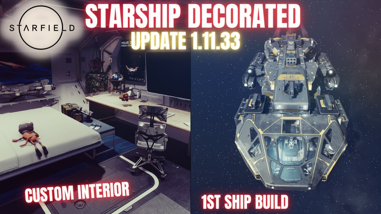 Starfield | Decorated Empty Ship Habs + My 1st Ship Build (UPDATE 1.11. ...