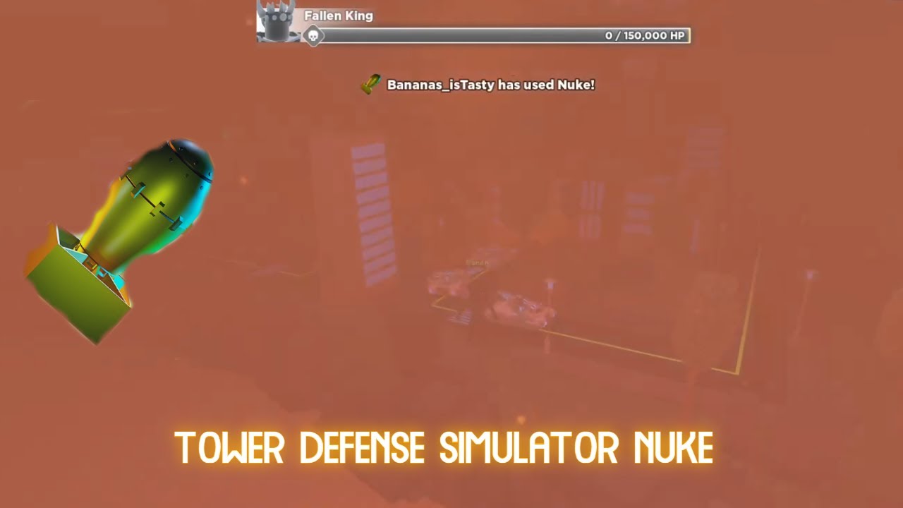 USING NUKE ON FALLEN... Tower Defense Simulator - YouTube