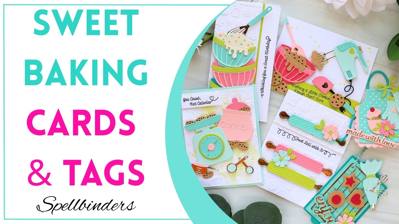 Adorable Baking-Themed Cards & Tags | Die Cuts + Stamping + Texture ...