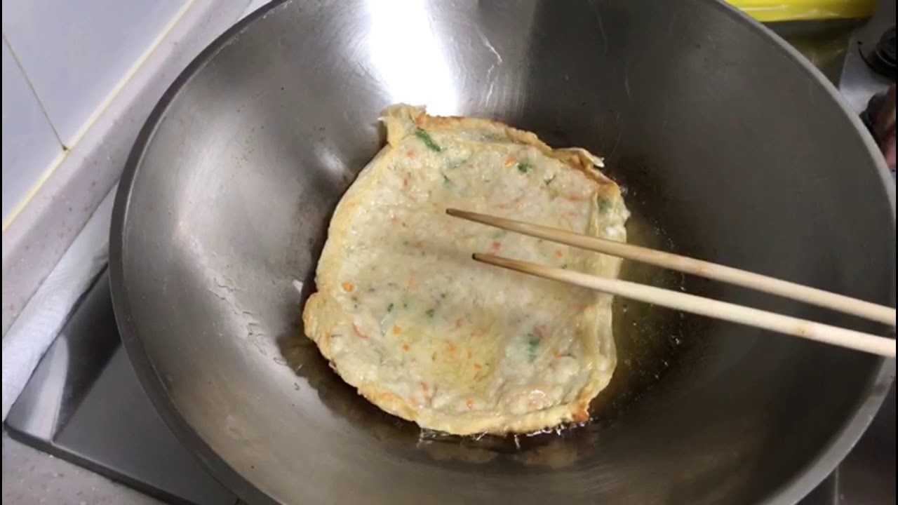 Crispy Fish-Prawn Pancake - YouTube