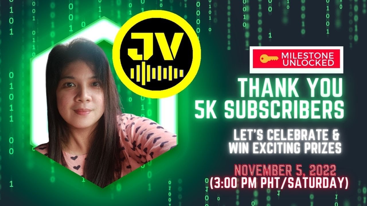 MILESTONE UNLOCKED - HAPPY 5K SUBSCRIBERS | SAVE THE DATE | JAQKS VIBES ...