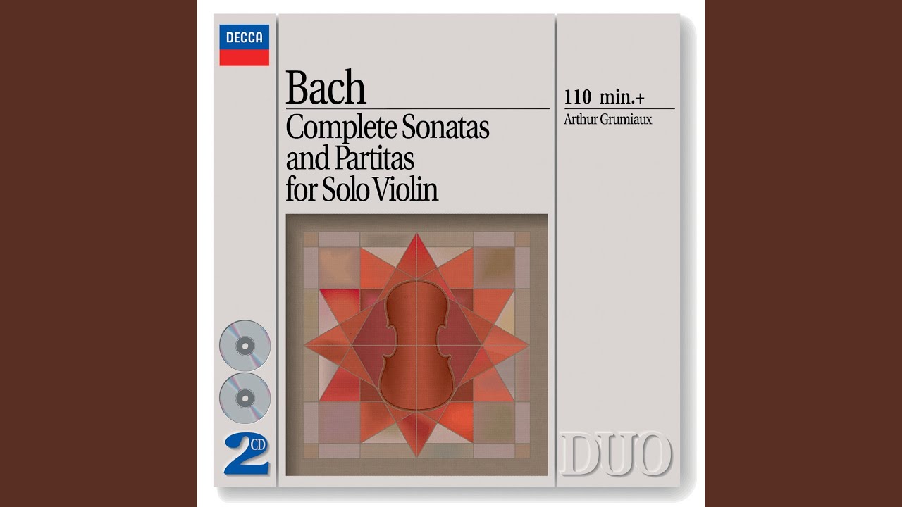 J.S. Bach: Sonata No. 1 for Solo Violin in G Minor, BWV 1001: I. Adagio ...