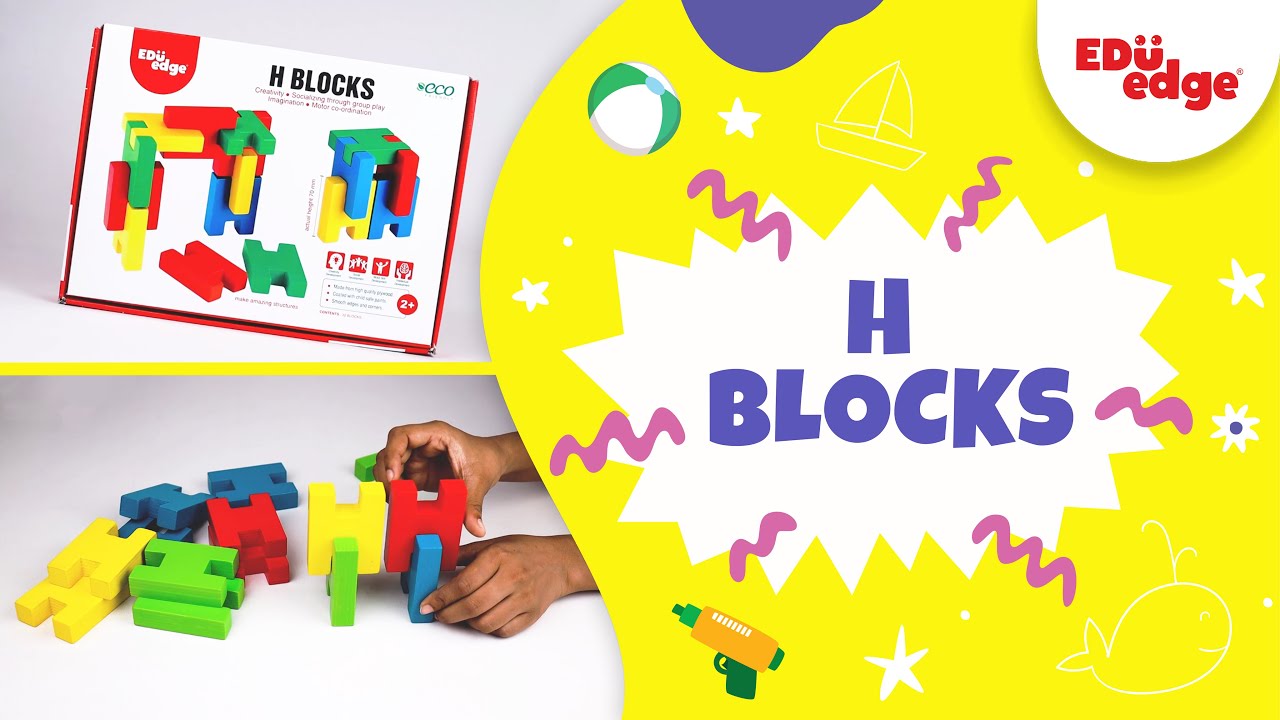Eduedge- H Blocks | Blocks and Manipulative | Wooden Educational toys ...