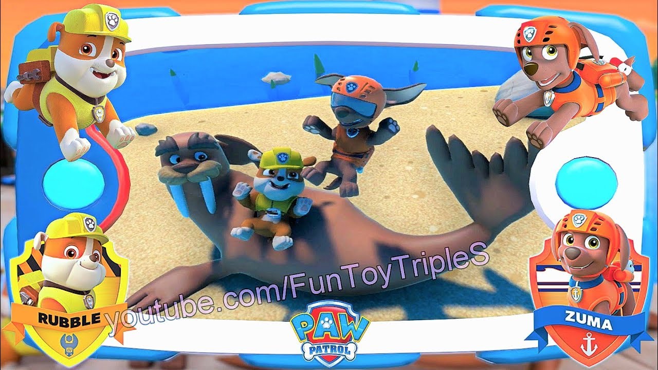 PAW Patrol - Save Wally the Walrus - Perfect - On a Roll - YouTube