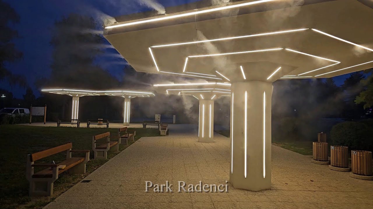 Misting Arches in Action – Park Installations Across Slovenia - YouTube