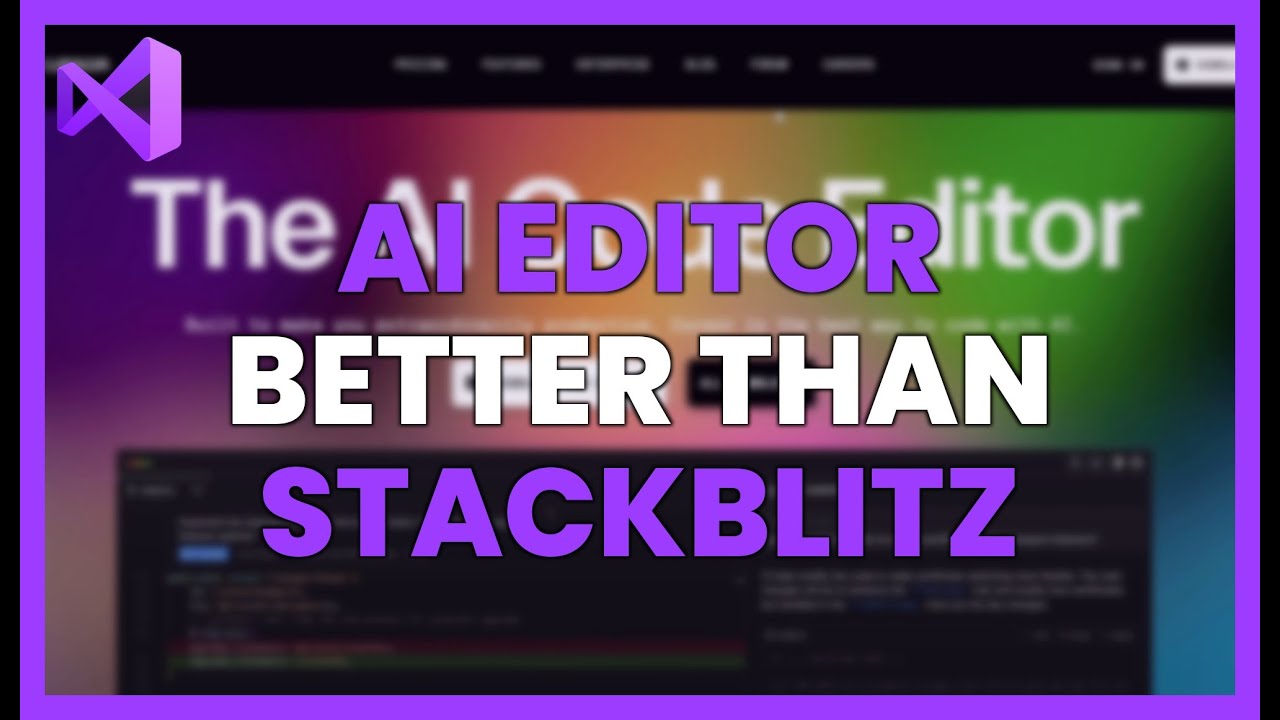 This AI EDITOR is BETTER than STACKBLITZ (and I'm not kidding) - YouTube