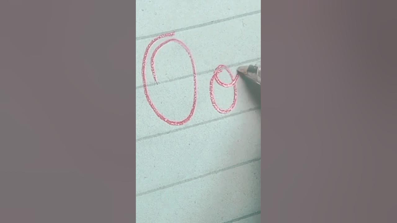 How to write letter o in cursive handwriting#cursive #art - YouTube