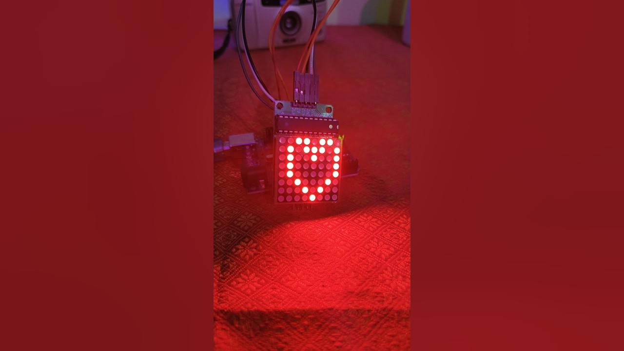 ARDUINO PROJECT USING DOT MATRIX GSNCREATIONS #shorts #youtube #youtubeshorts #arduinoproject # ...