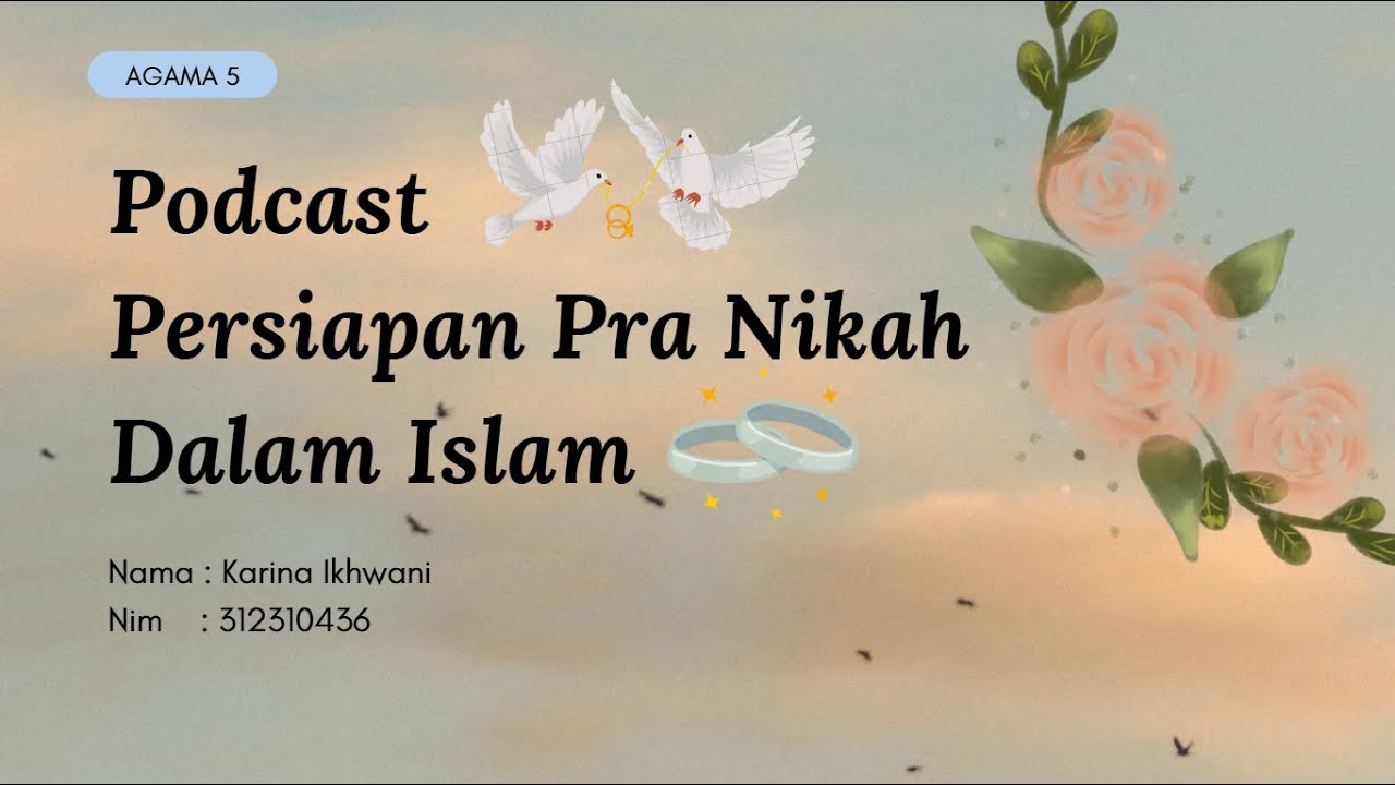 Podcast Persiapan Pra Nikah Dalam Islam - YouTube