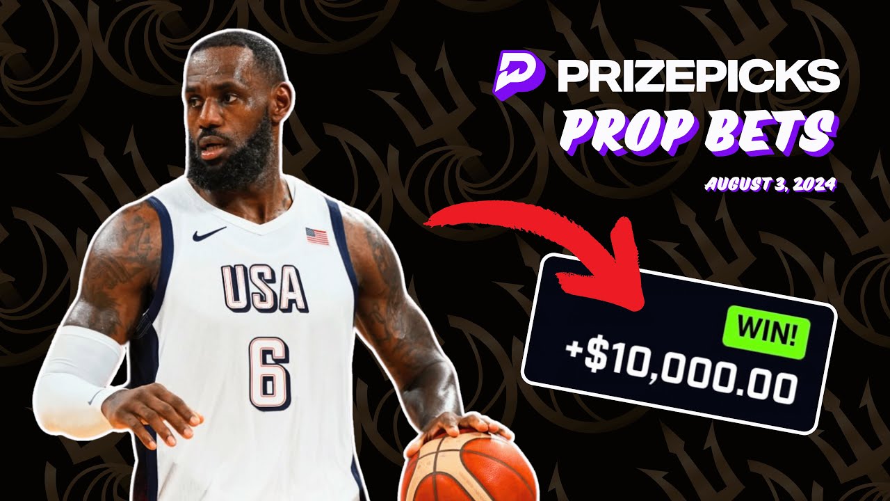 PRIZEPICKS PROP BETS 8/3 (PrizePicks Slip Building, Olympic Men's ...