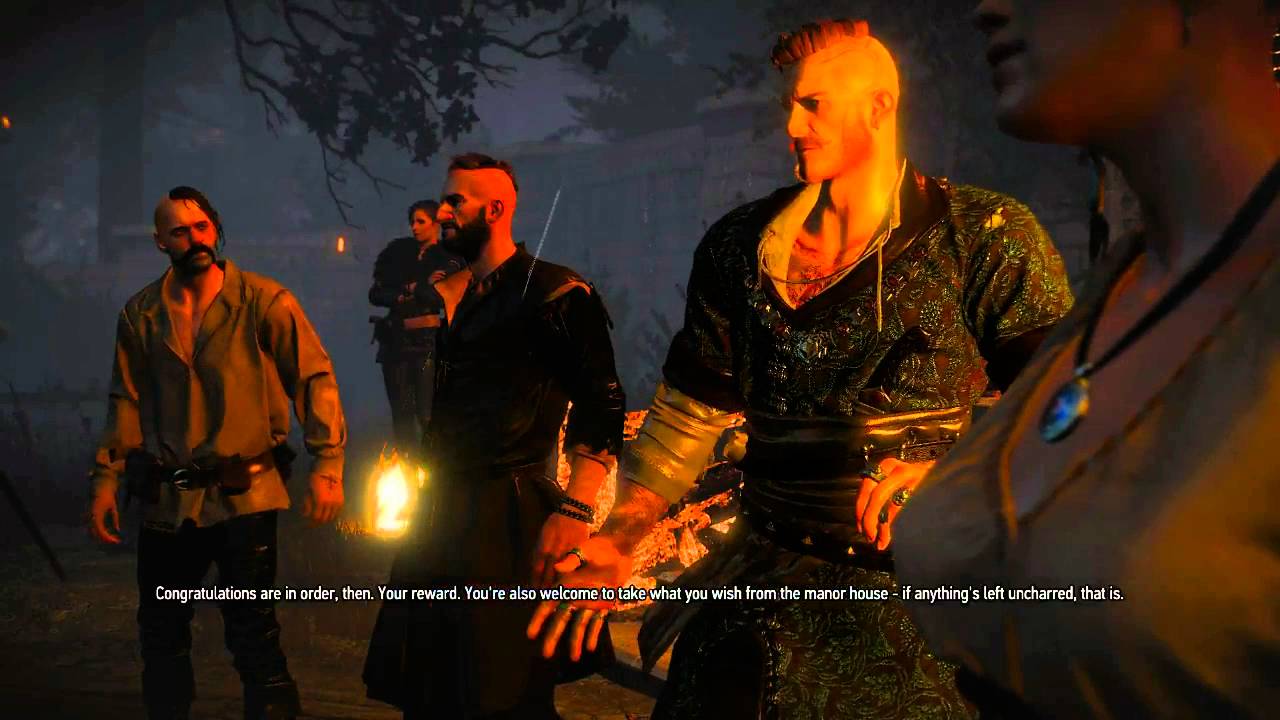 Olgierd Von Everec fight - Witcher 3: Hearts of Stone - YouTube