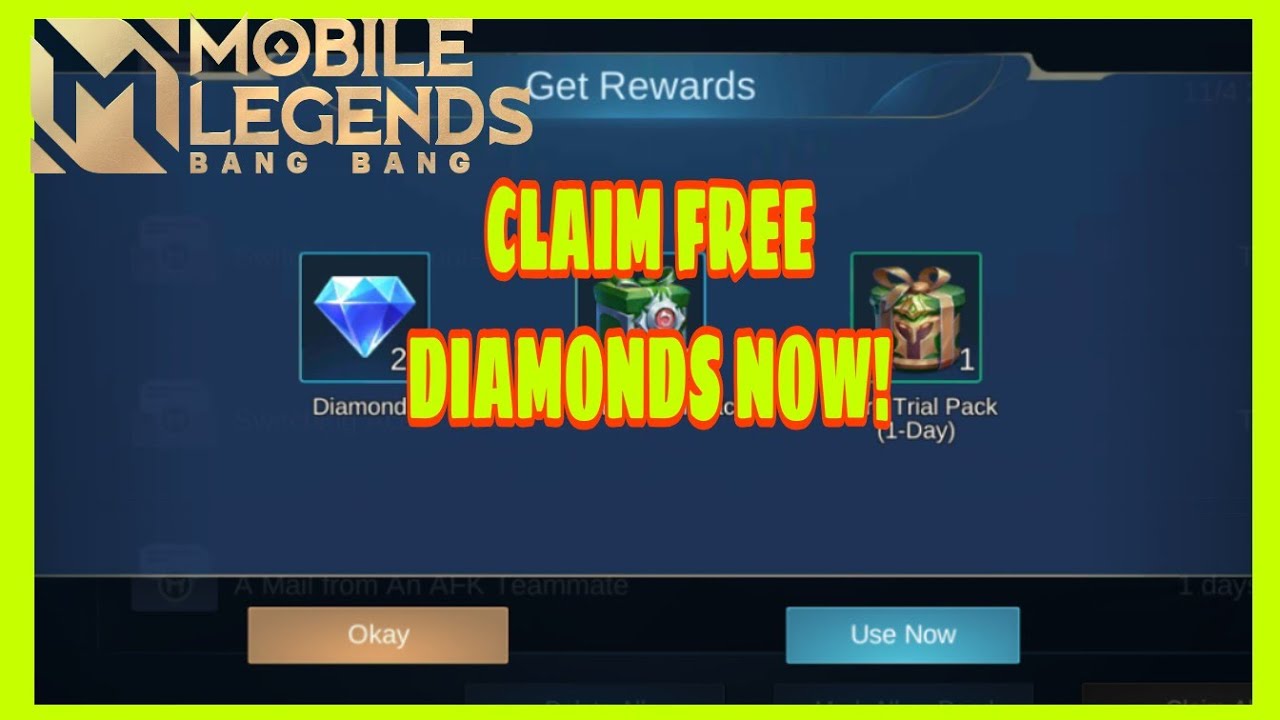 CLAIM FREE DIAMONDS NOW! | MLBB | EeXPi Gaming - YouTube