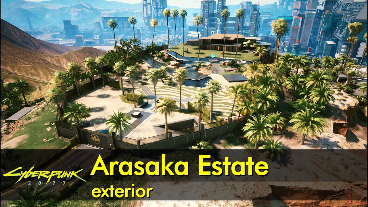 Arasaka Estate (exterior) | Cyberpunk 2077 - YouTube
