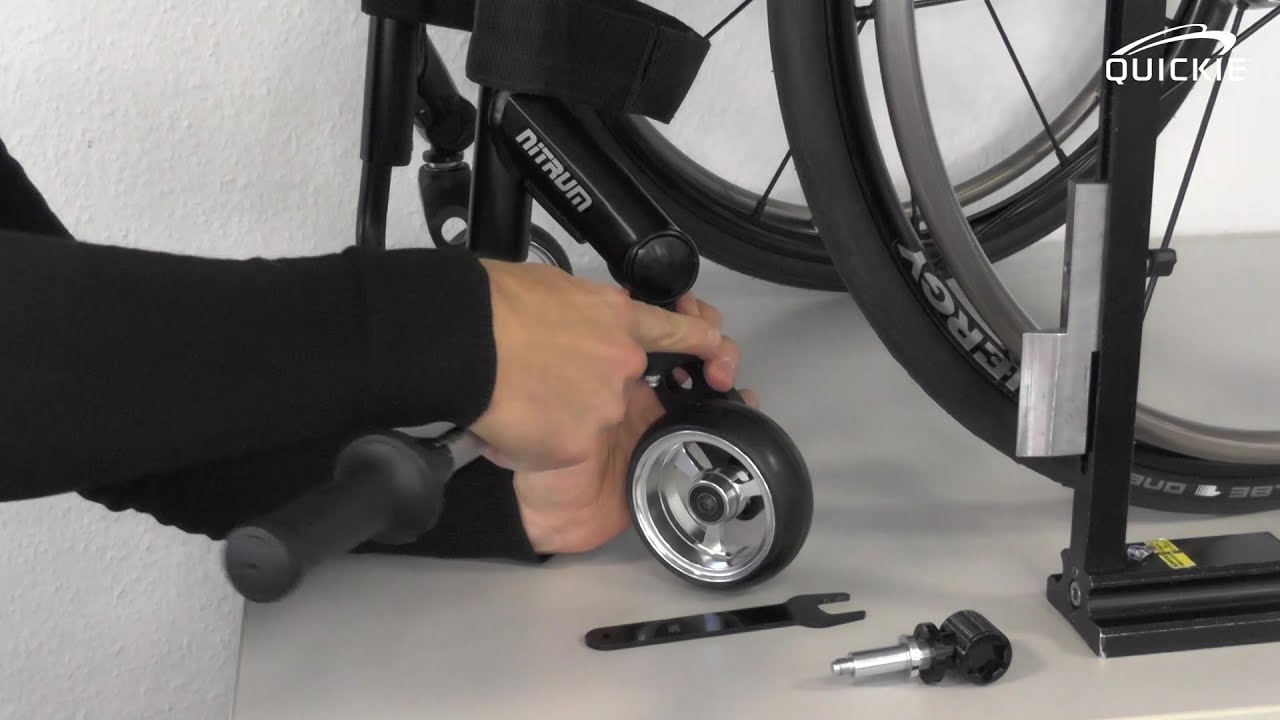 Quickie® Nitrum Height & Lateral Caster Angle Adjustment - YouTube