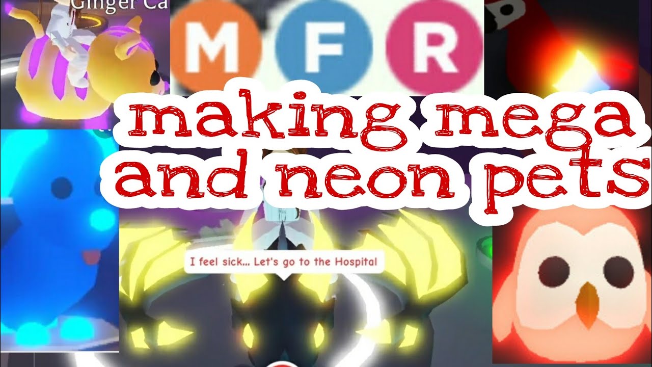 Making mega Shadow Dragon Mega Ginger Cat And Other Neon Pets In Adopt ...
