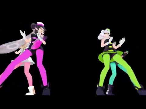 MMD Squid Sisters and Off the Hook dance to Timber (description, please ...
