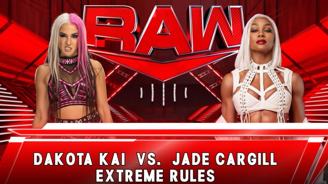 WWE RAW LIVE FULL MATCH - Dakota Kai VS Jade Cargill - Extreme Rules ...
