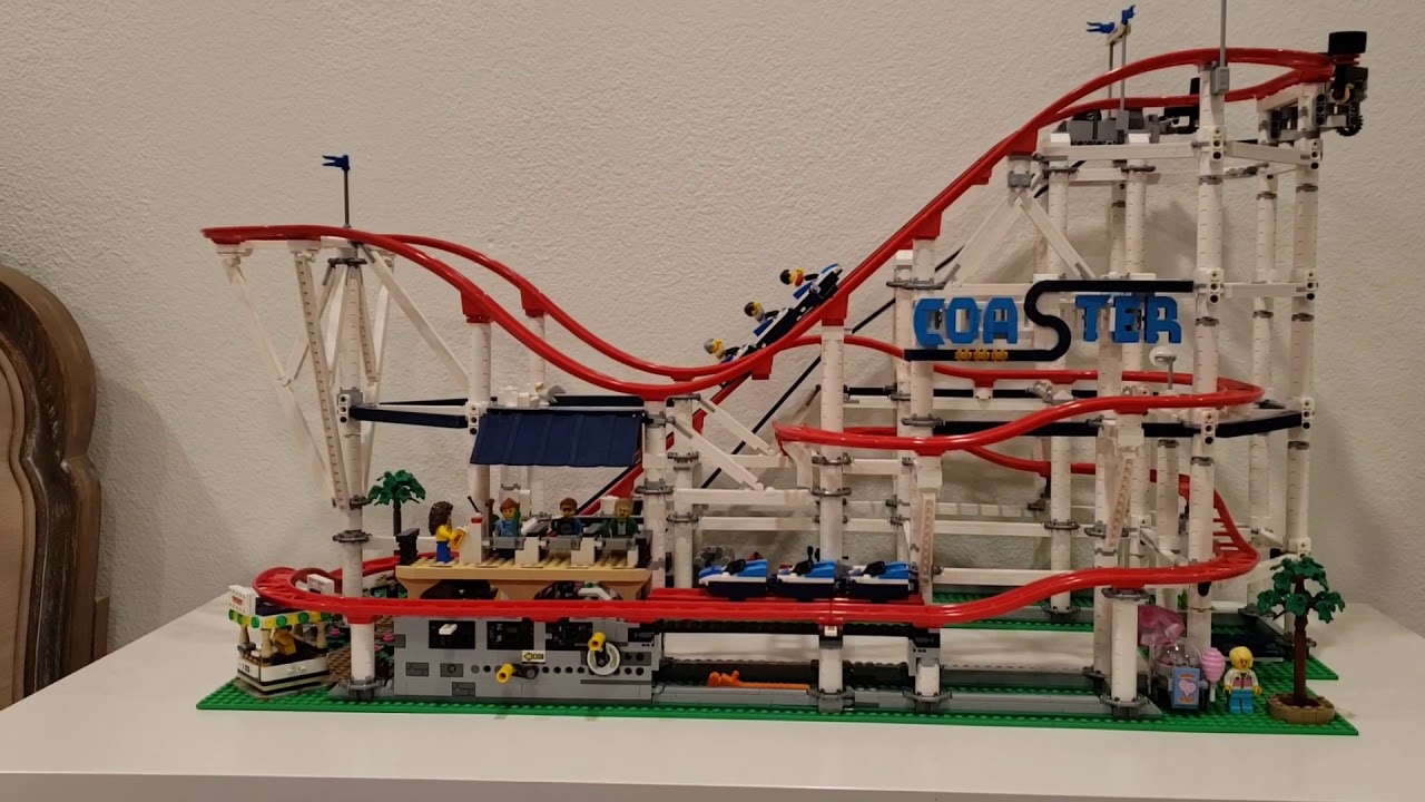 LEGO Roller Coaster Motorized - YouTube