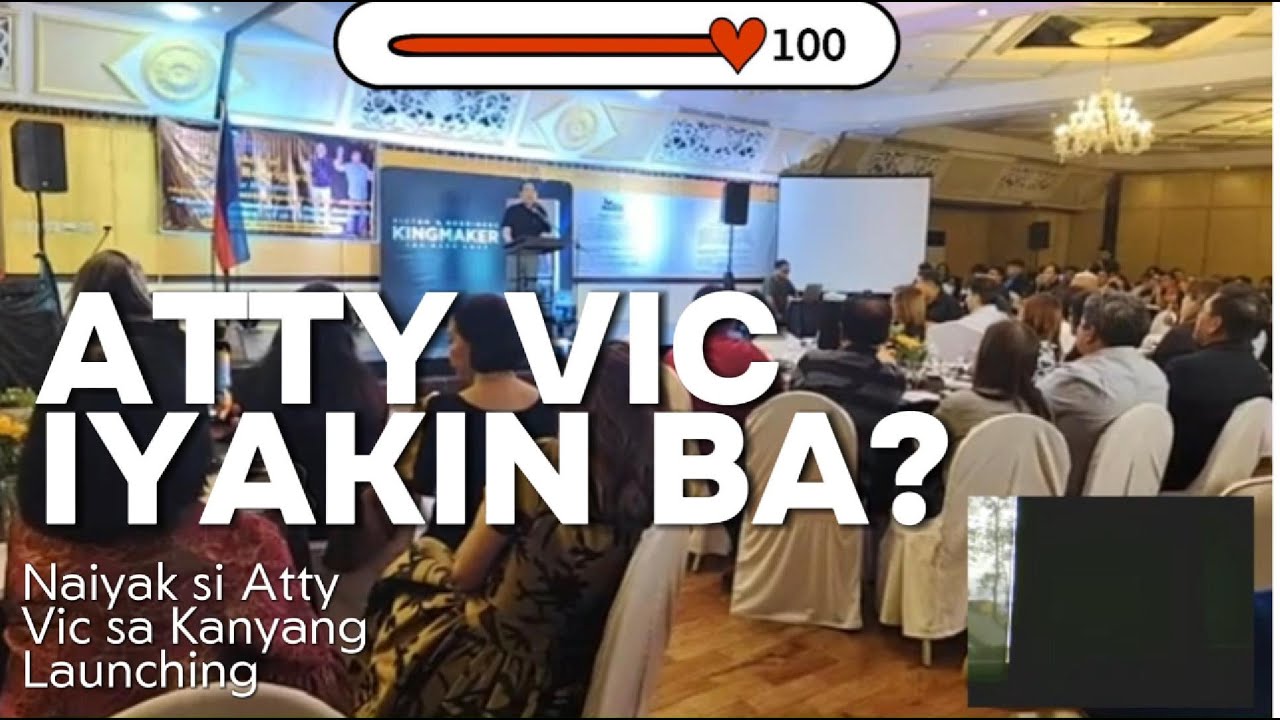 ATTY VIC, NAIYAK SA LAUNCHING NG MAISUG? #politics #philippines #maisug ...