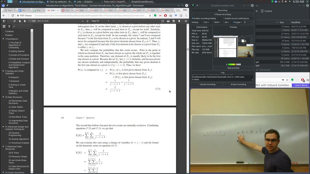 Expected runtime of randomized Quicksort - YouTube
