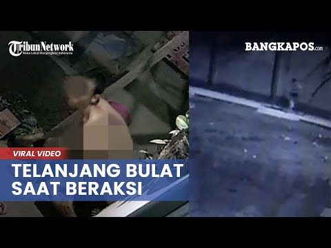 Pencuri Sepeda di Palembang Telanjang Bulat saat Beraksi, Berkeliling Tiga Jam terpantau CCTV