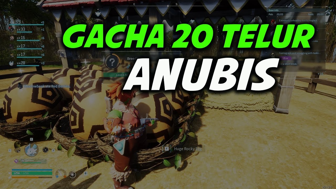 GACHA 20 TELUR ANUBIS | PALWORD - YouTube