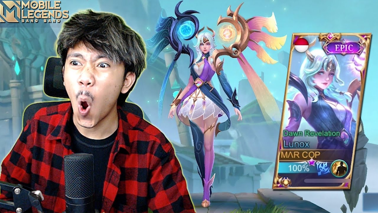 REVIEW SKIN EPIC LUNOX TERSINGKONG DI DUNIA - Mobile legends - YouTube