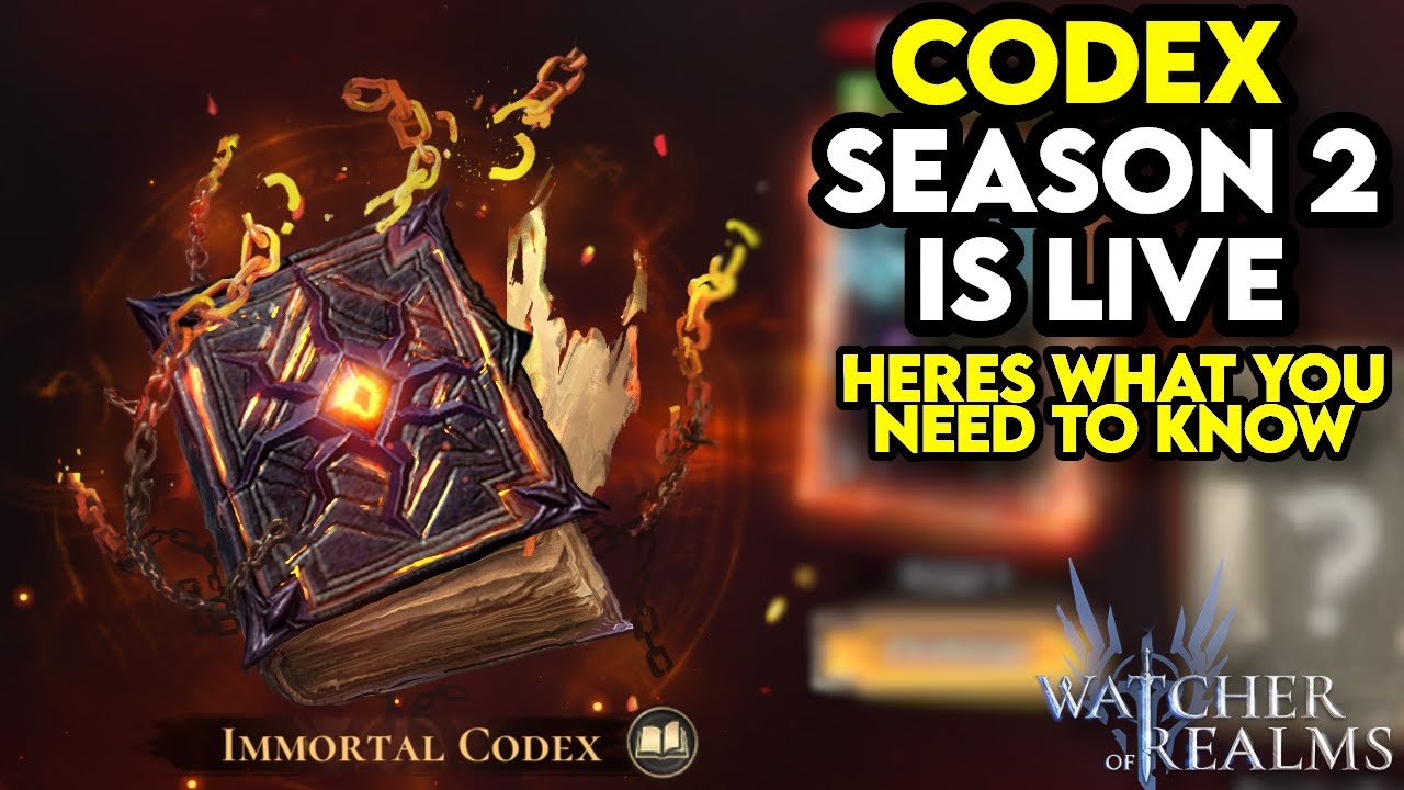 Codex Season 2. Everything you need to know! Shop, bosses, total ...