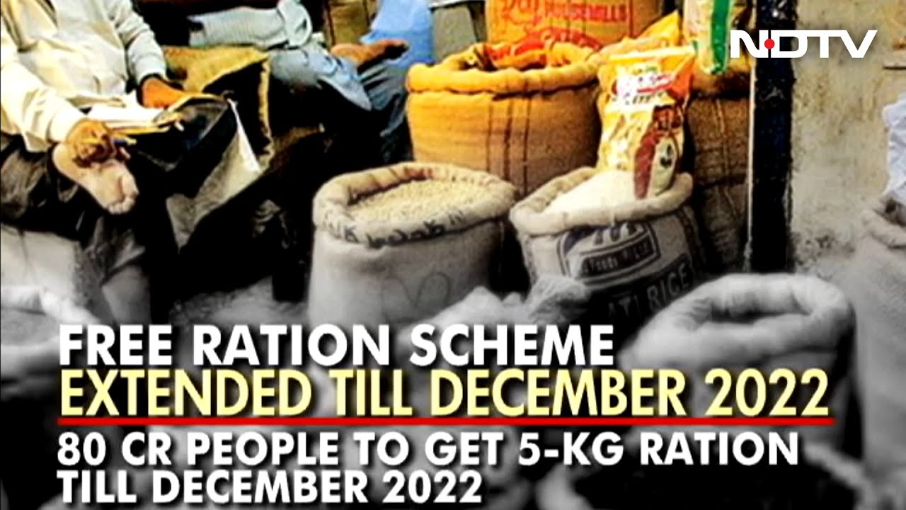 Centre Extends Free Ration Scheme Until December 2022 - YouTube