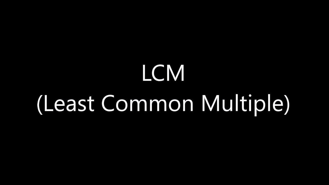 Finding LCM | C++ Program - YouTube