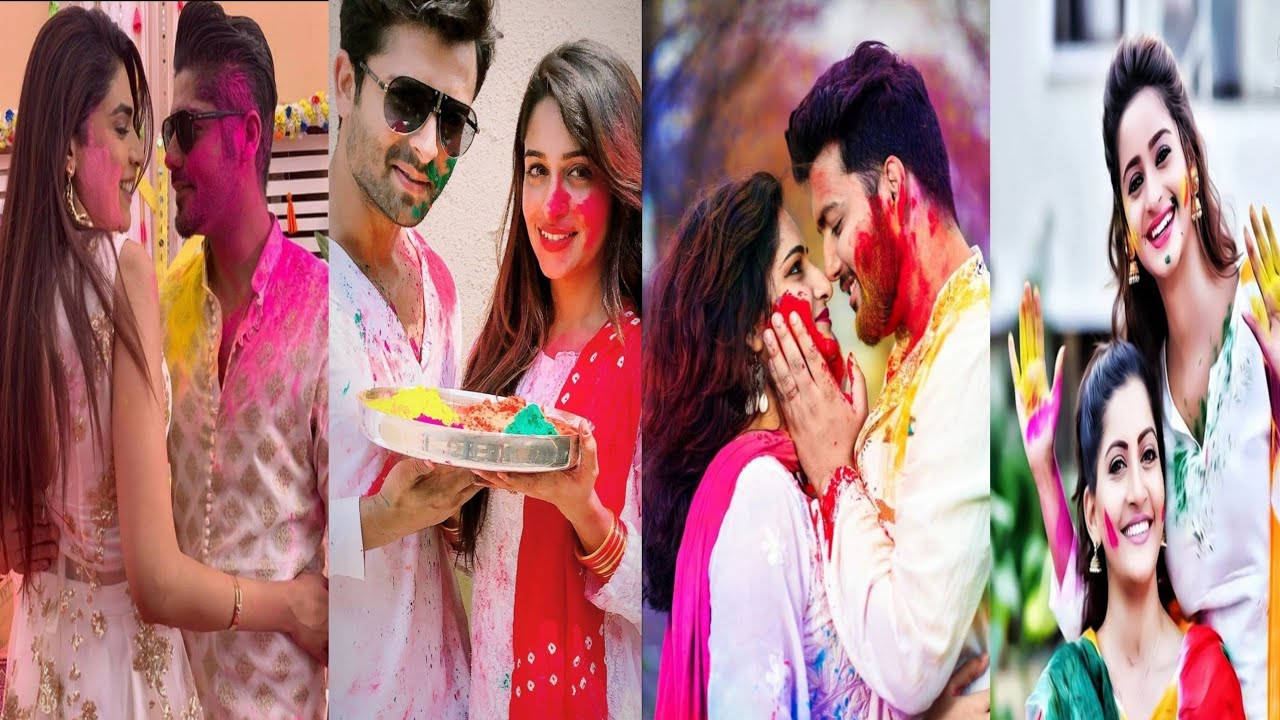 couple photoshoot | holi special | holi poses | holi poses ideas | holi ...