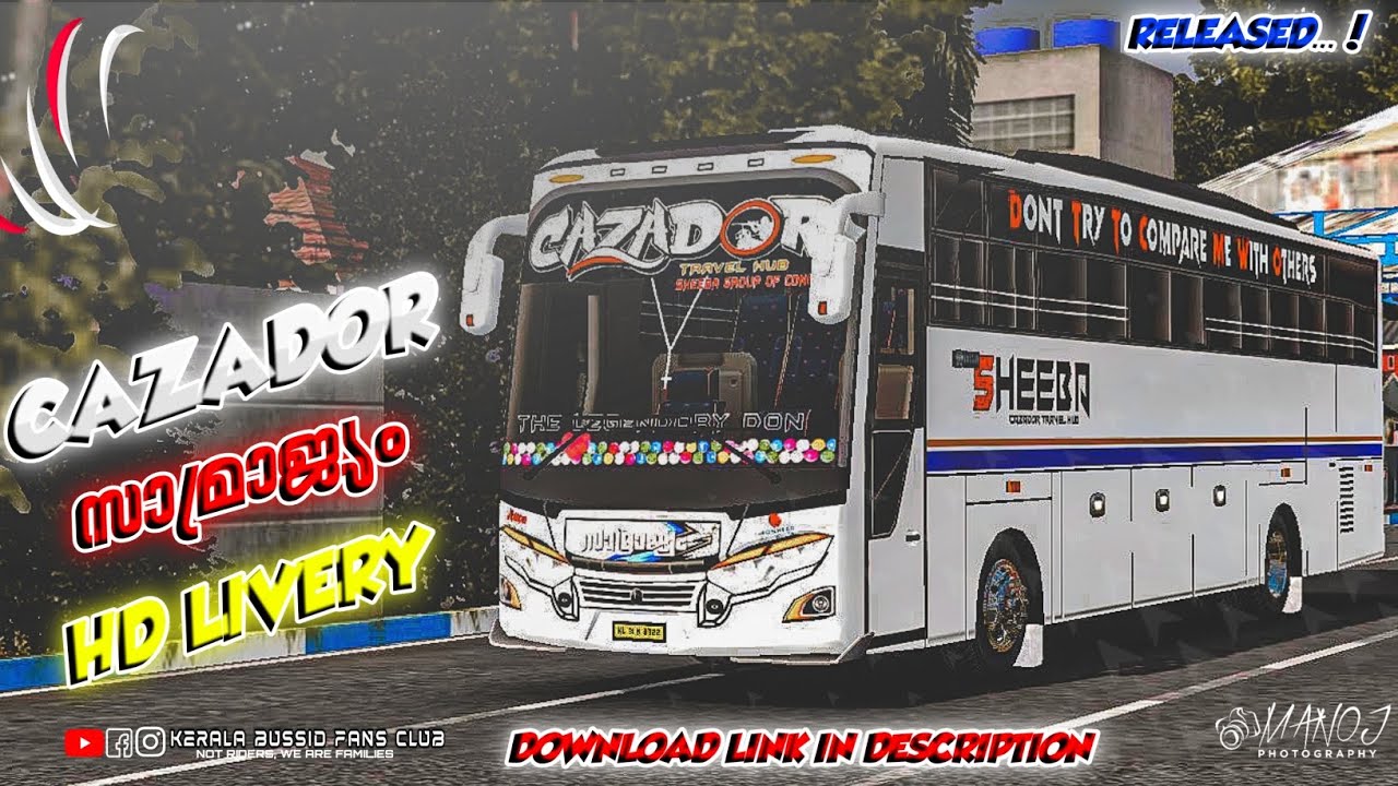 CAZADOR സാമ്രാജ്യം HD LIVERY 🤍🔥| COLOR CODE | JETBUS | Bus Simulator ...