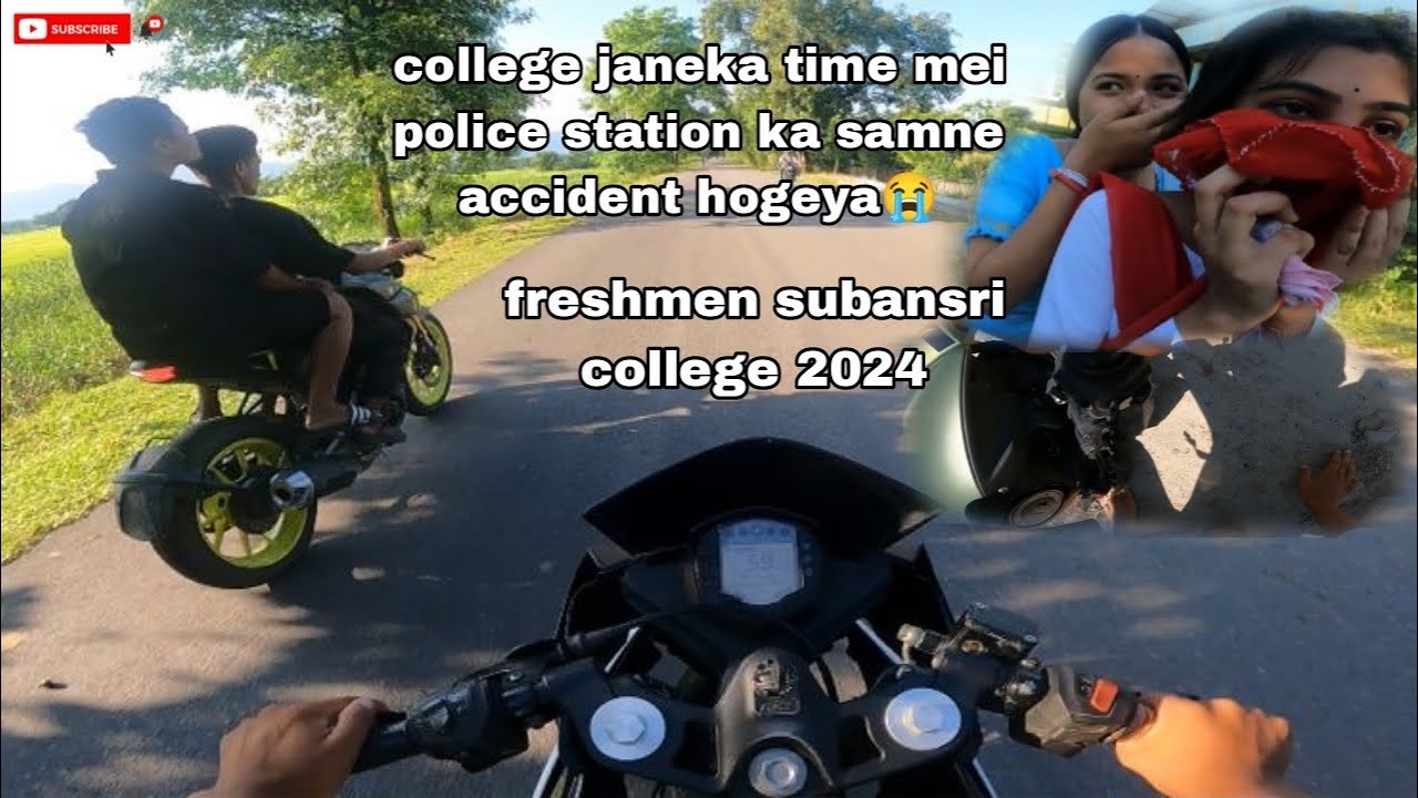 Colleg janeka time mei police station ka samne accident hogeya👮‍♂️💔 ...