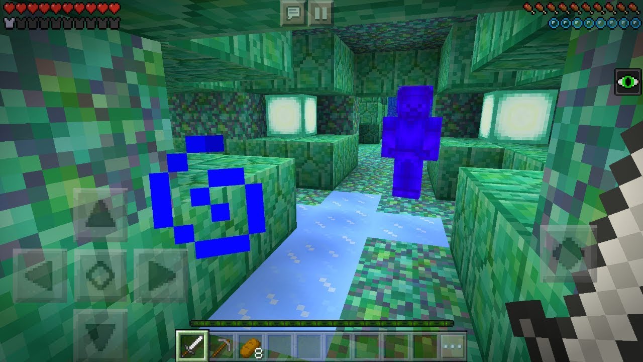 I found Blue Steve in Minecraft Pocket Edition and this happened ...