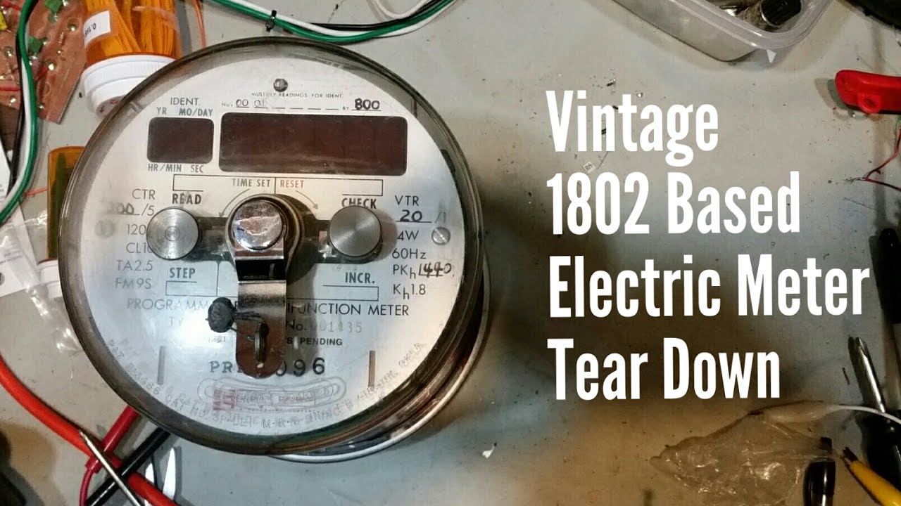 1802 Microprocessor Based JEM 2 Electric Meter Teardown - YouTube