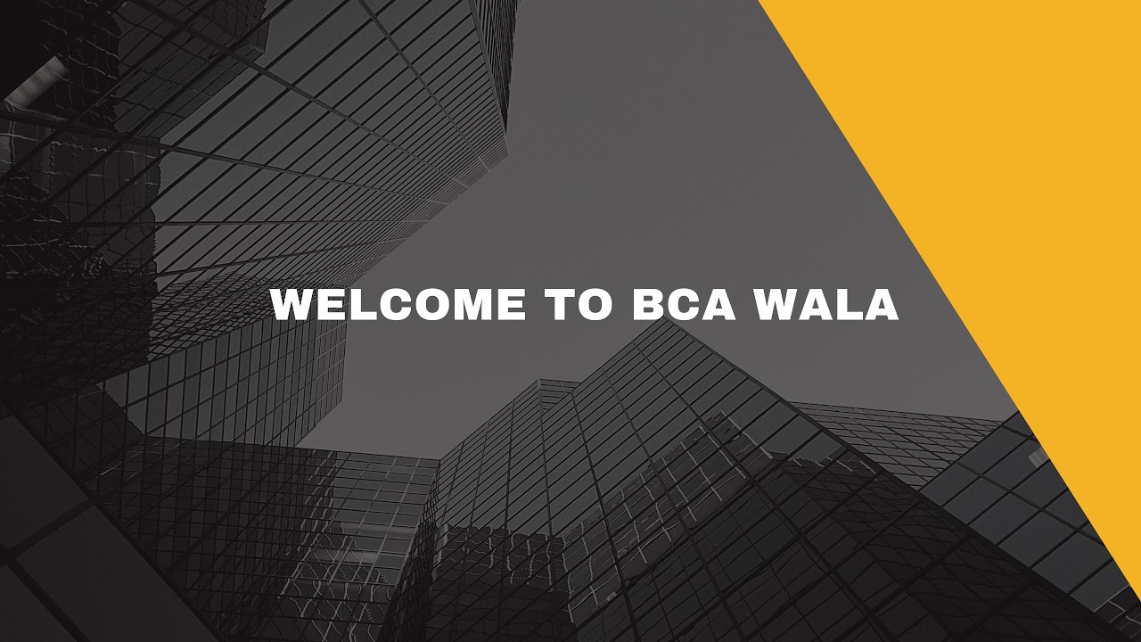 BCA Wala Live Stream - YouTube