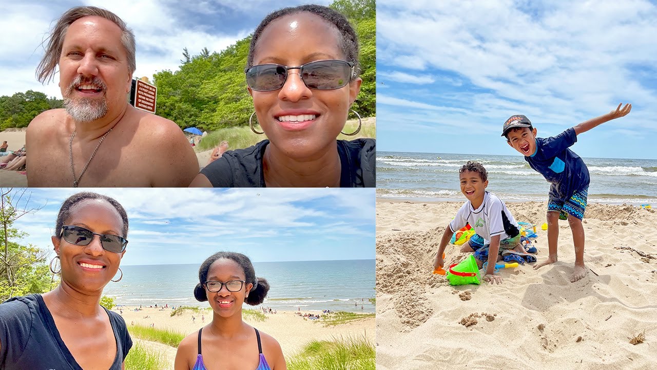 Lake Michigan Beach Day Vlog | We Couldn't Make It To The Top - YouTube