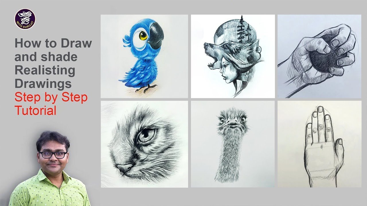 Realistic Live Drawing | Step-by-Step Shading & Detailing # ...
