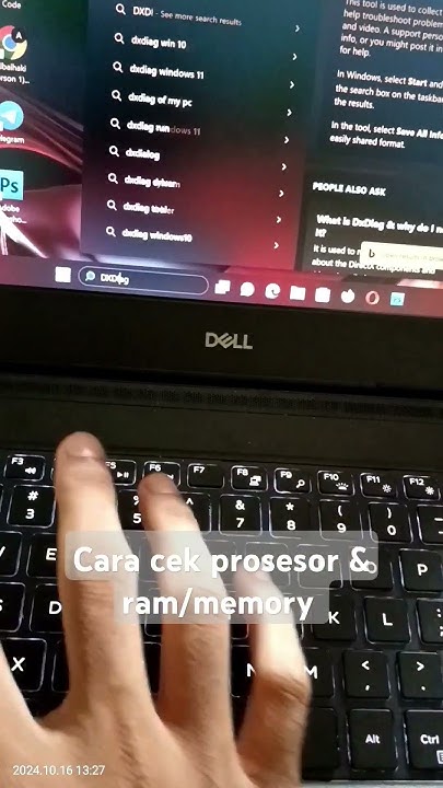 Cara cek prosesor & RAM/memory - YouTube