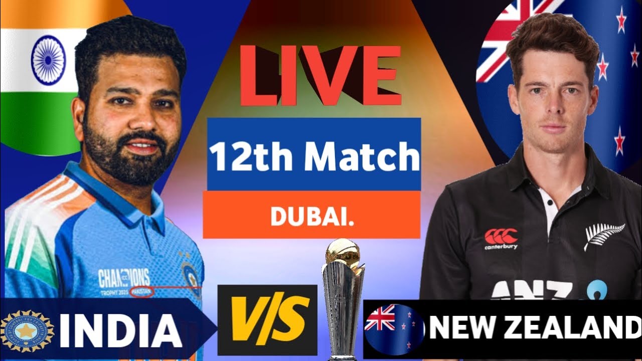 🔴Live:India vs New zealand ICC Champions Trophy Live | IND vs NZ | Live ...