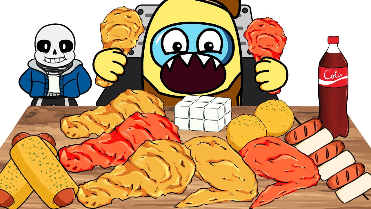 CHICKEN MUKBANG - ANIMATION MUKBANG #2 | GH'S ANIMATION - YouTube