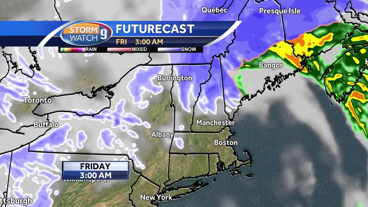 Futurecast for Dec. 29-30: Watch the rain/snow line - YouTube