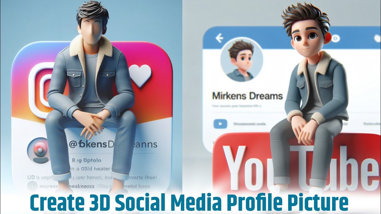 How To Create 3D Ai Social MediaProfile Picture|Trending Social Media ...