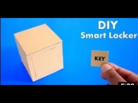 How to Make Cardboard Mini Smart Locker - DIY Cardboard Mini Smart ...