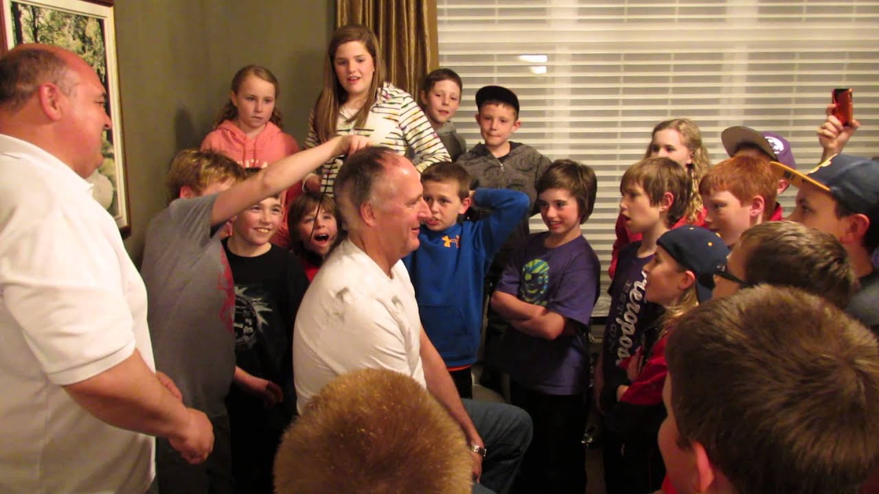 Coach Wally gets head shaved - YouTube