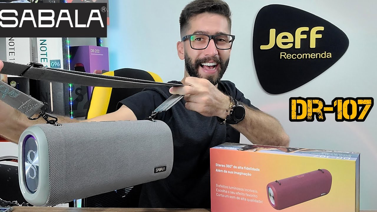 Caixa de som SABALA DR-107 60W RMS: 15.000 Mah, ME SURPREENDEU ...